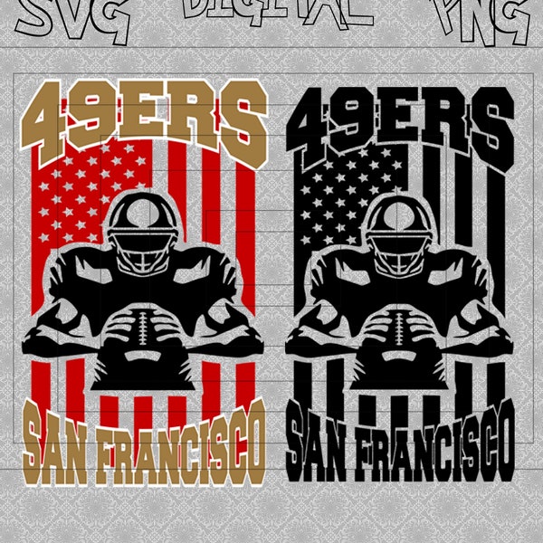 49ers Svg Files for Cricut - Etsy