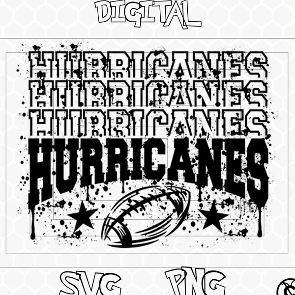 Miami Hurricanes Svg - Etsy