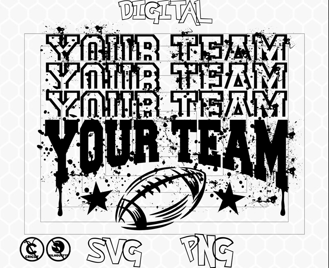Custom Football Svg File - Etsy