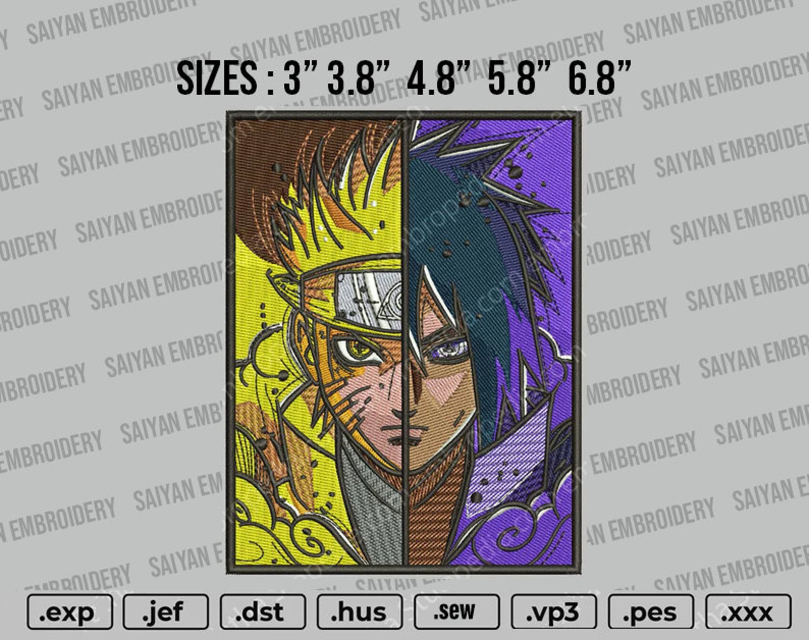 Anime Embroidery Designs - Etsy