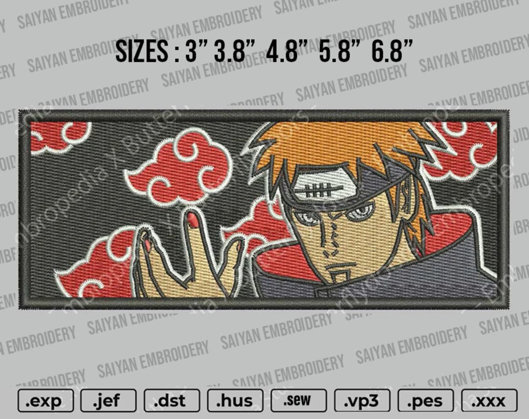 Anime Embroidery Designs - Etsy