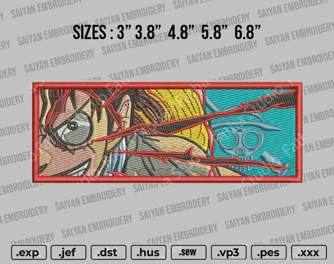 Anime Embroidery Designs - Etsy