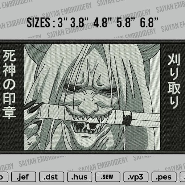 Anime Embroidery Design - Etsy