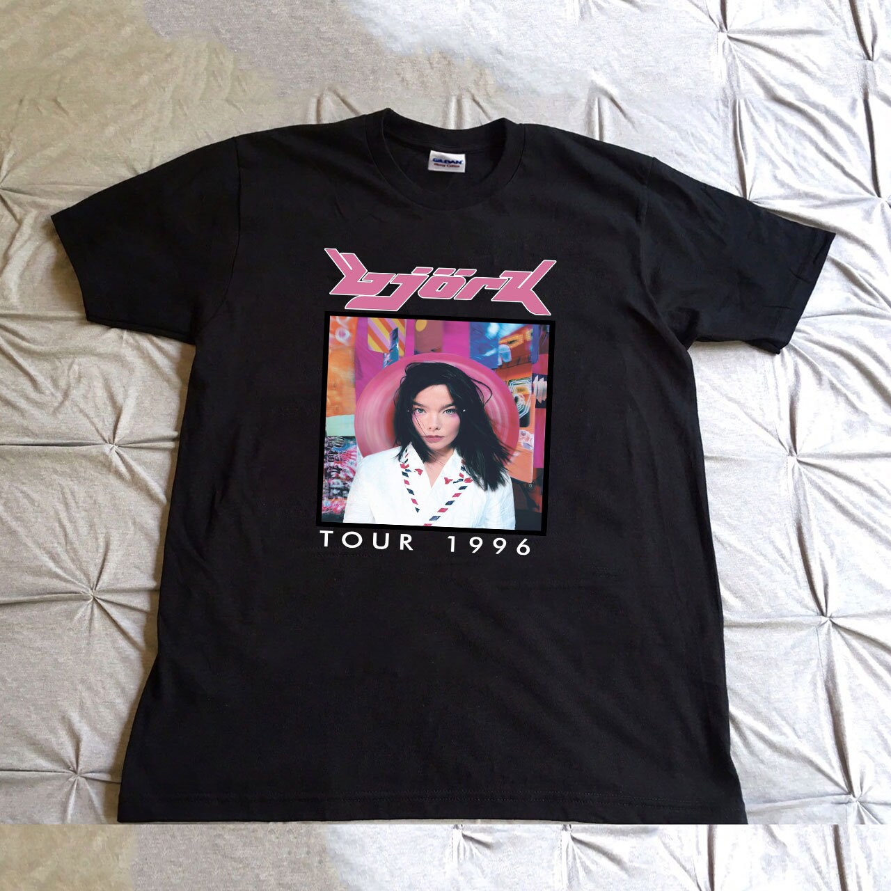 Vintage Bjork 1996 Post Tour Black Tshirt Tank Top Sweatshirt Hoodies ...