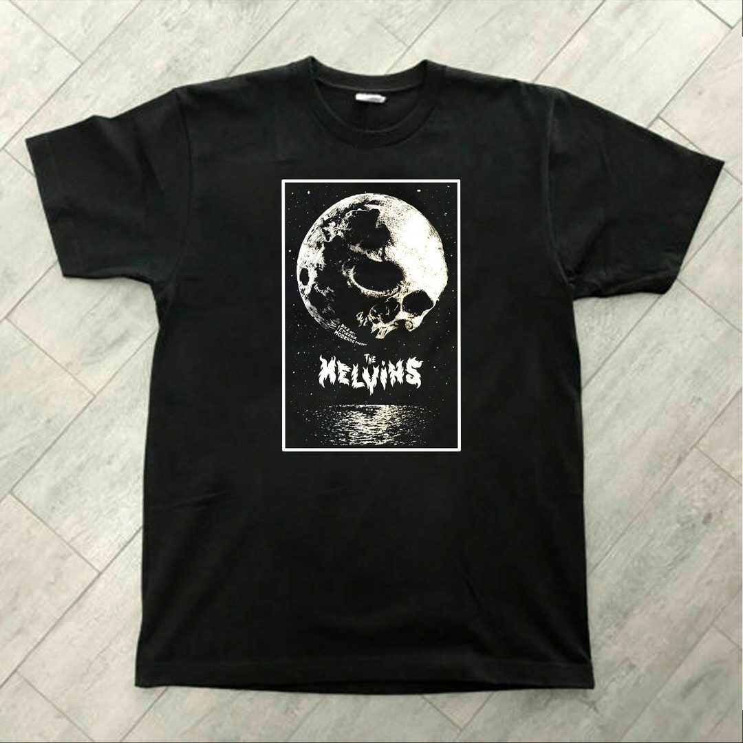The Melvins Concert Tour Moon Logo 2 Side Black Tshirt Sweatshirt Tank ...