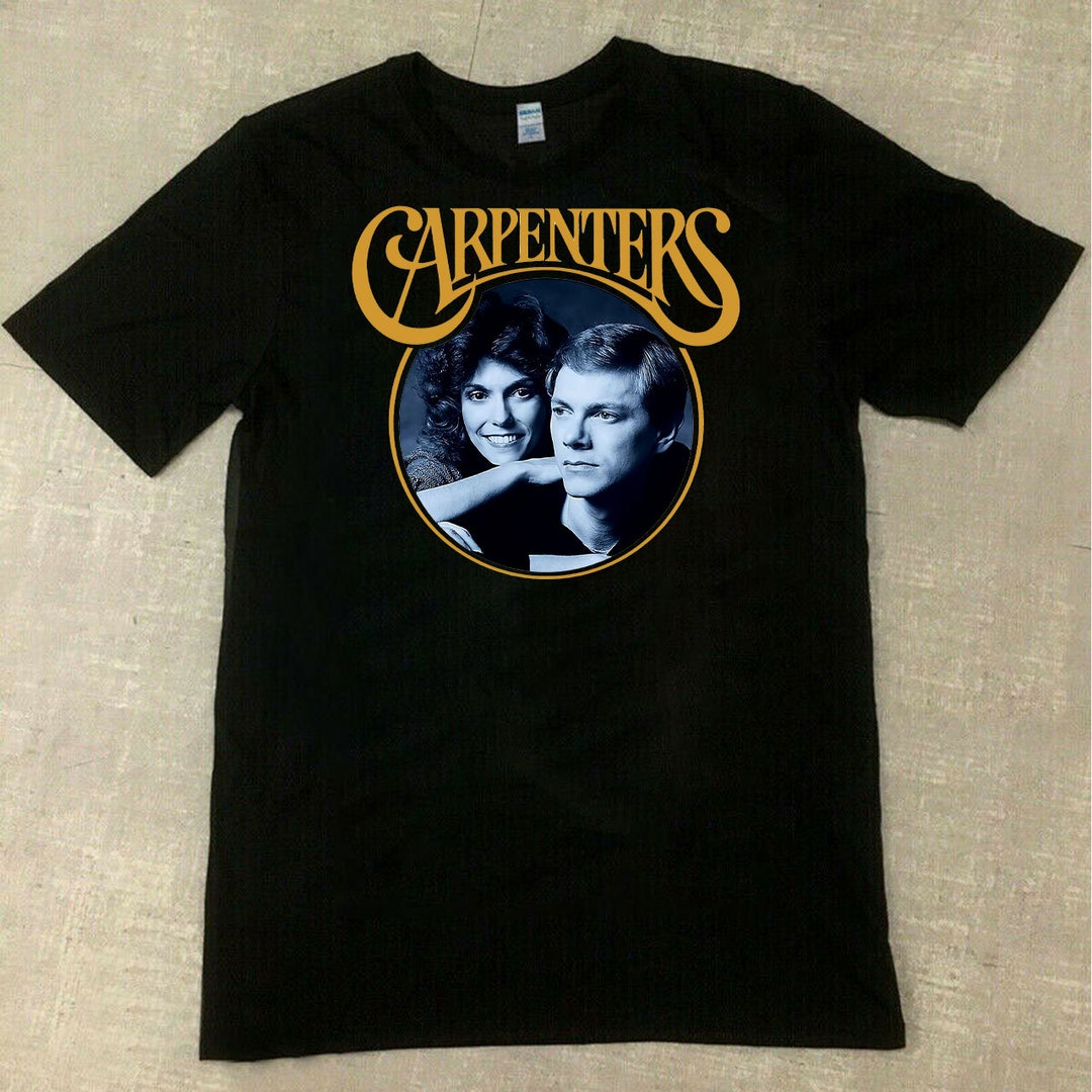 The Carpenters 70s Classic Pop Duo Karen Richard Black Tshirt ...