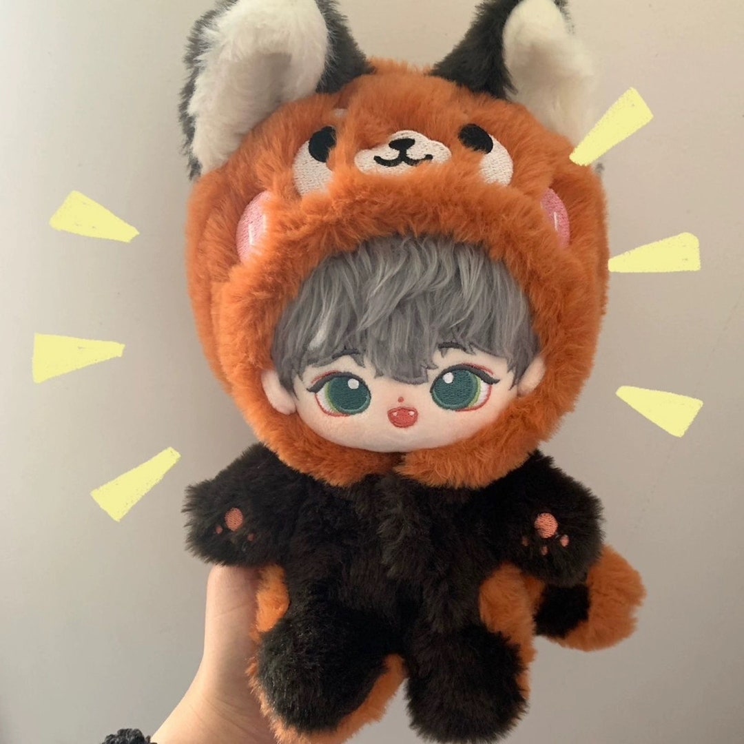 Firefox Pajama Coat for 20cm Doll, Funny Plush Doll Clothes, Cute Doll ...