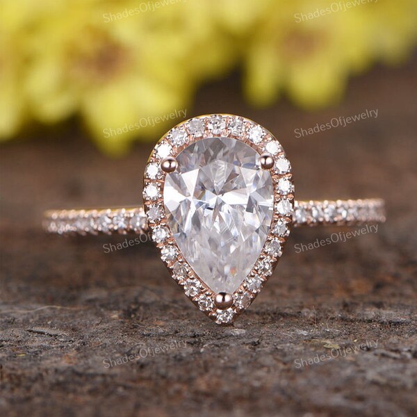 Step Cut Pear Lab Diamond - Etsy