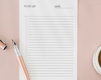 Simple to Do List Printable, Simple Tasks List Template, Productivity ...