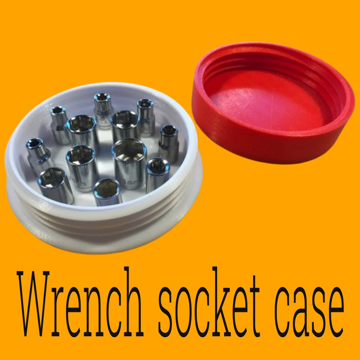 Case With Screw on Lid That Holds 12 Pcs 1/4" Wrench Sockets - Etsy