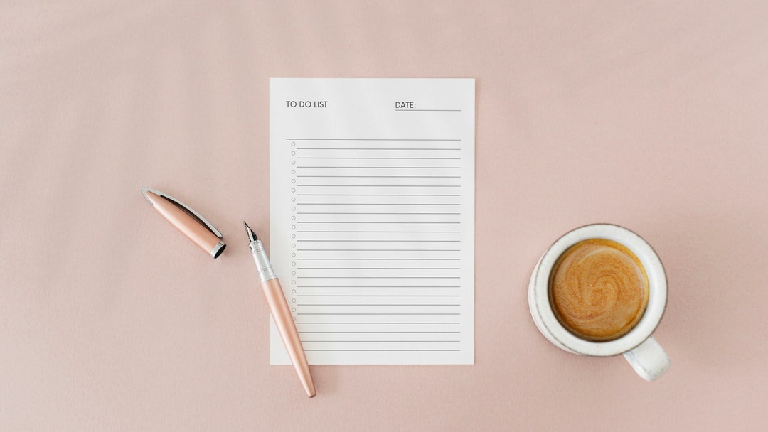 Minimal to Do List Printable, Simple Tasks List Template, Productivity ...