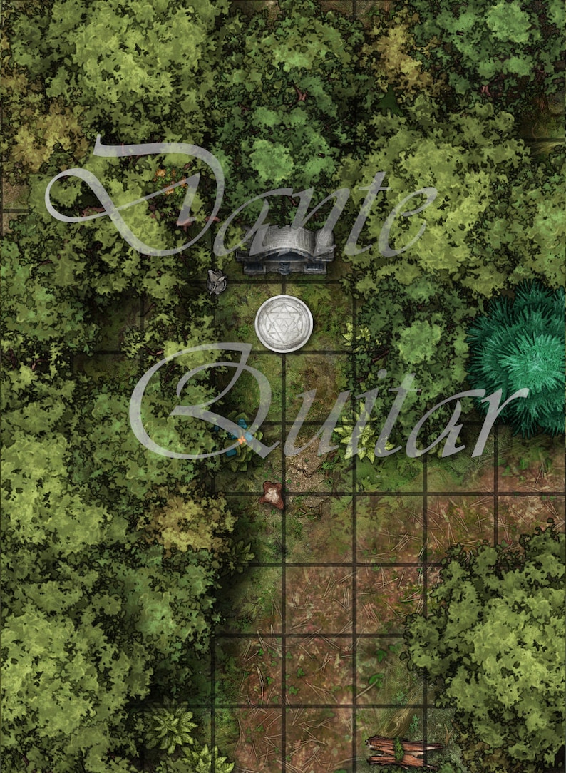 Dnd Digital Map Karte Wald Forrest PRINTABLEA4 Pathfinder - Etsy Australia