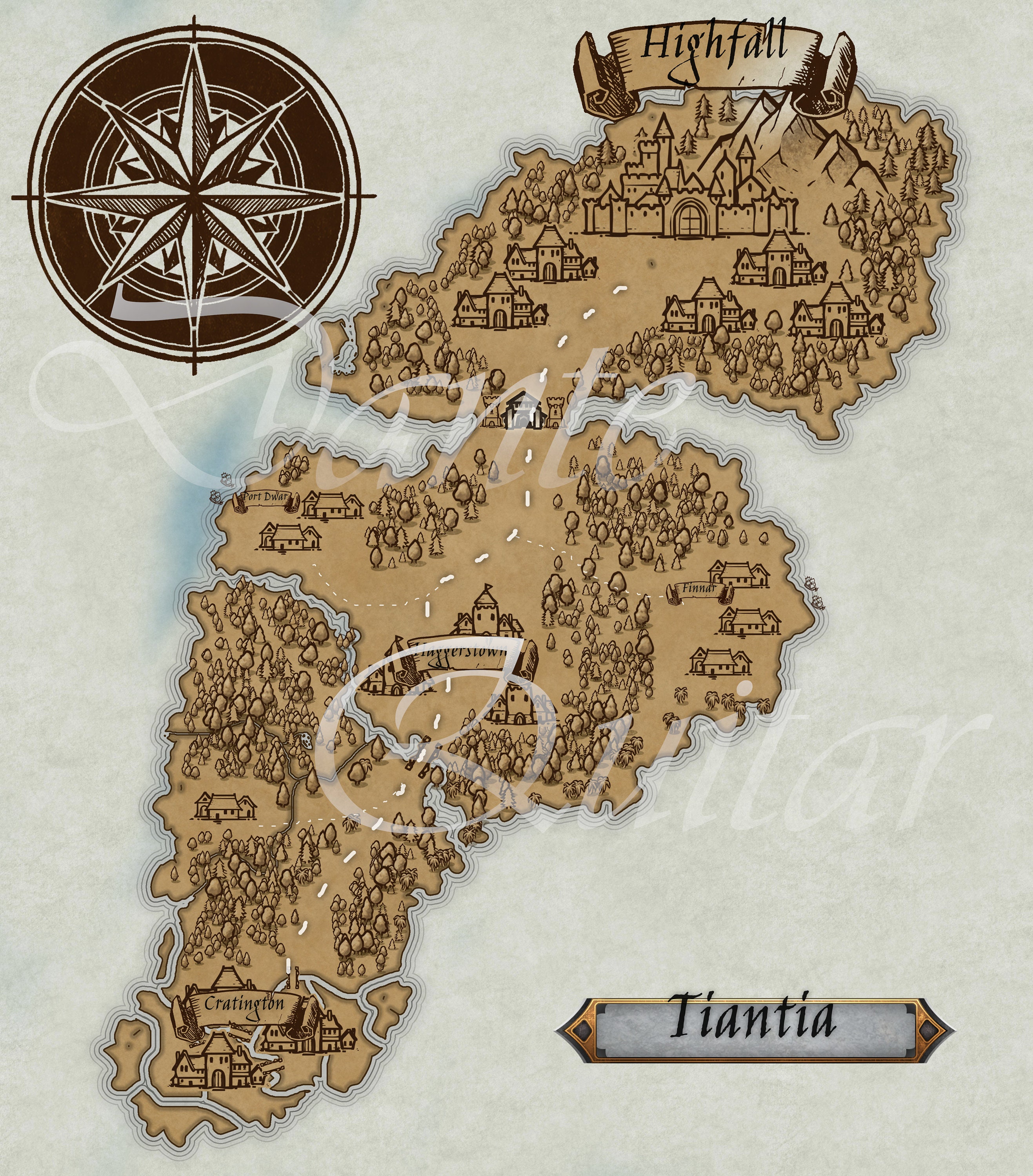 Dnd-map Digital World Set I Mithral - Etsy