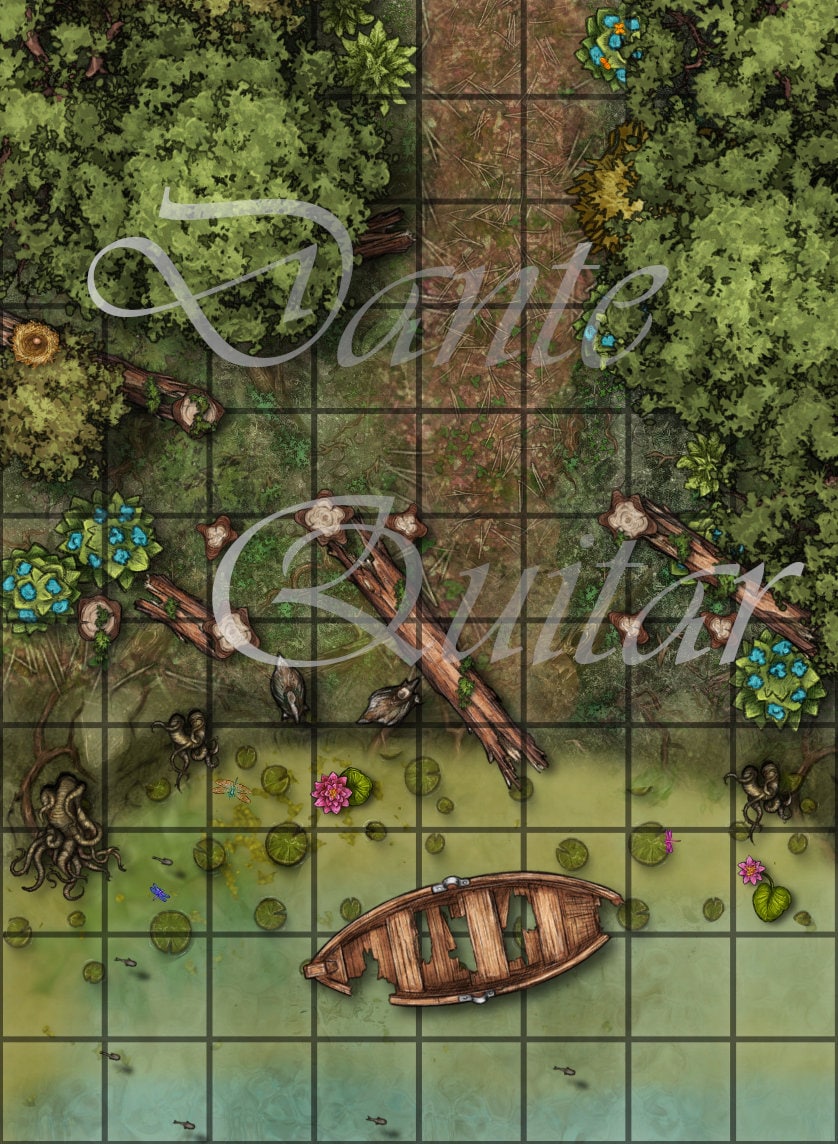 Dnd Digital Map Karte Wald Forrest PRINTABLEA4 Pathfinder - Etsy Australia