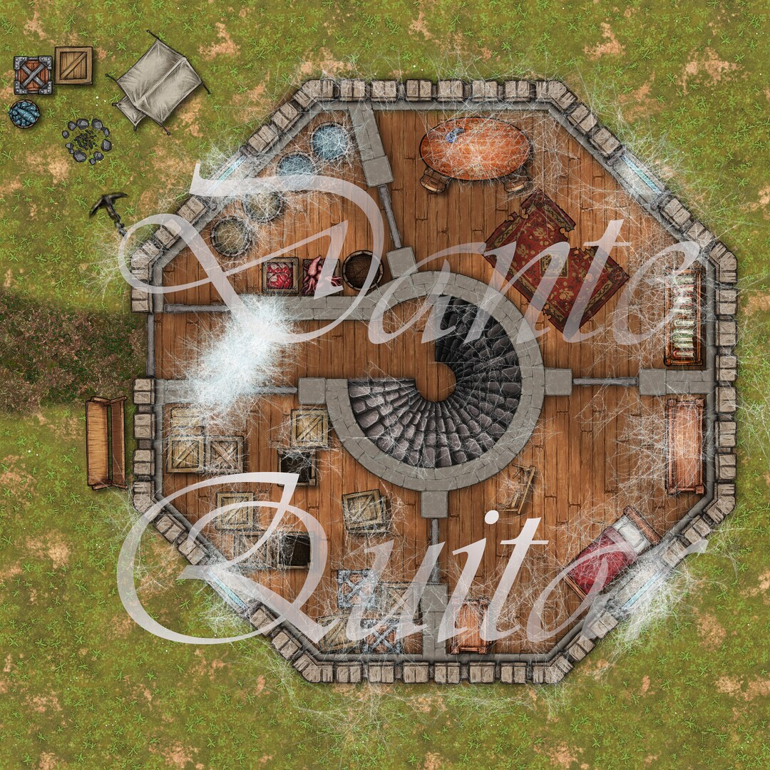Dnd Digital Map Lighthouse I Pathfinder RPG Pen and Paper VTT Roll20 - Etsy