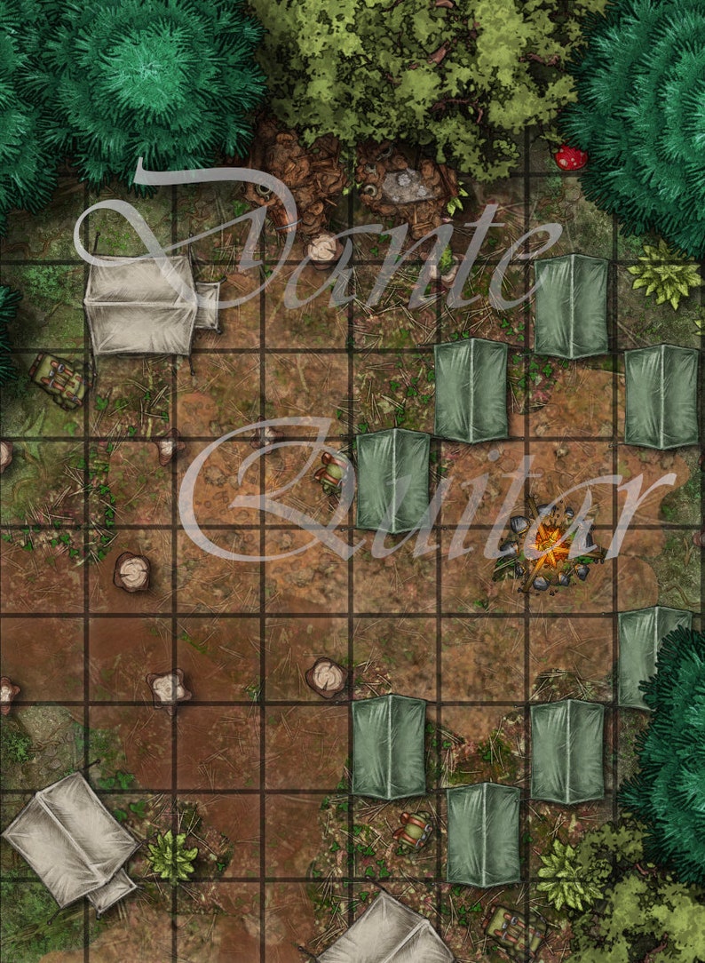 Dnd Digital Map Karte Wald Forrest PRINTABLEA4 Pathfinder - Etsy Australia