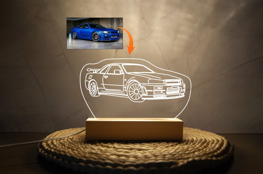 3D Sports Car Night Light, Car Lamp, Custom Led Table Lamp, Gift for ...