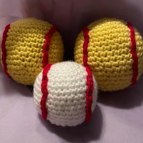 Crochet Softball - Etsy