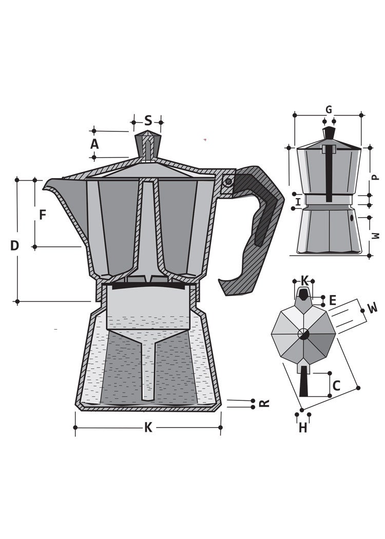 Classic Coffee Machine, PNG Files, Octagon, Coffee Machine, , Vintage ...