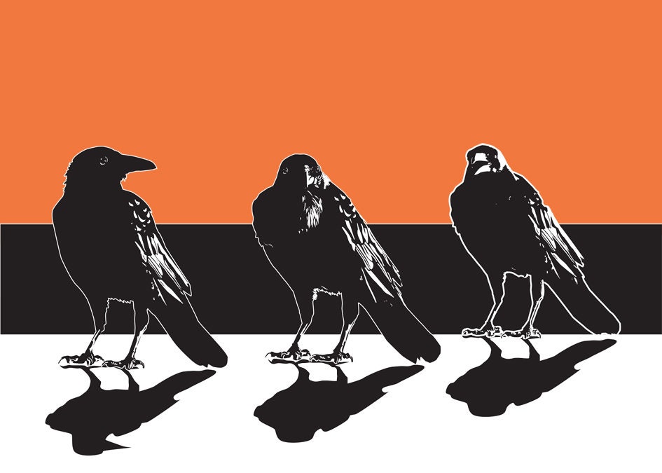 Three Crows PNG Three Crows PNG Files Three Crows in a Row - Etsy Australia