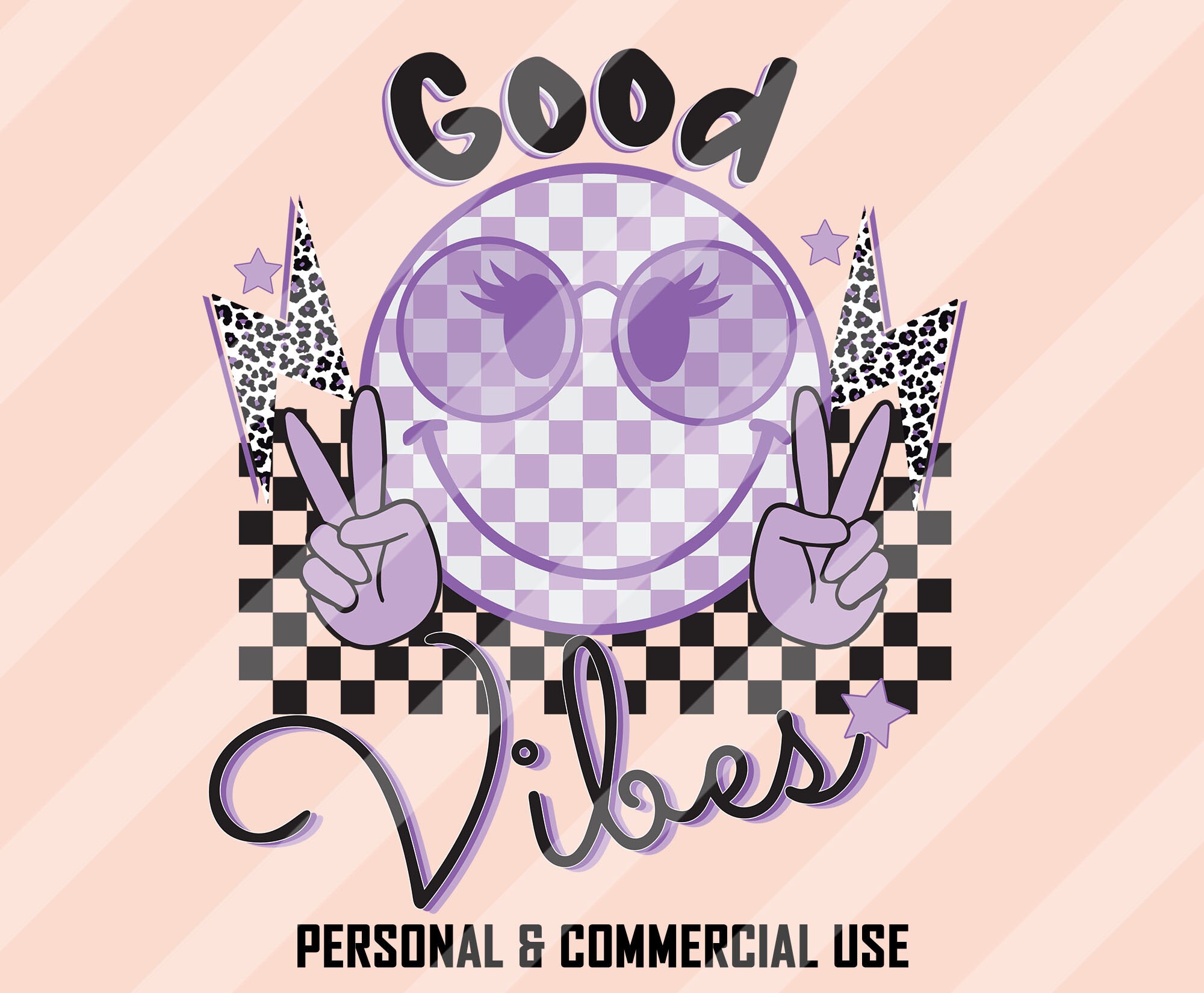 Good Vibes PNG, Retro Sublimation, Smiley Face Png, Groovy Designs ...