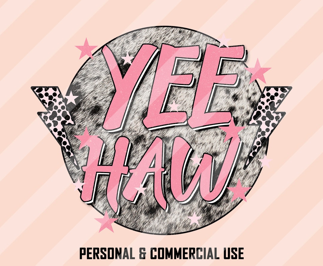 Yeehaw PNG, Western Sublimation Designs, Boho Western Png, Cowhide ...