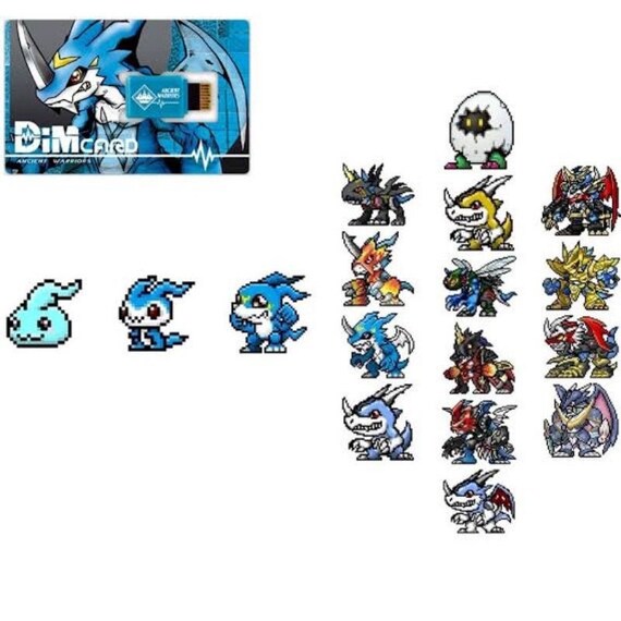 Veemon Dim Card Digimon Vital Bracelet Ancient Warrior VB Rare - Etsy ...