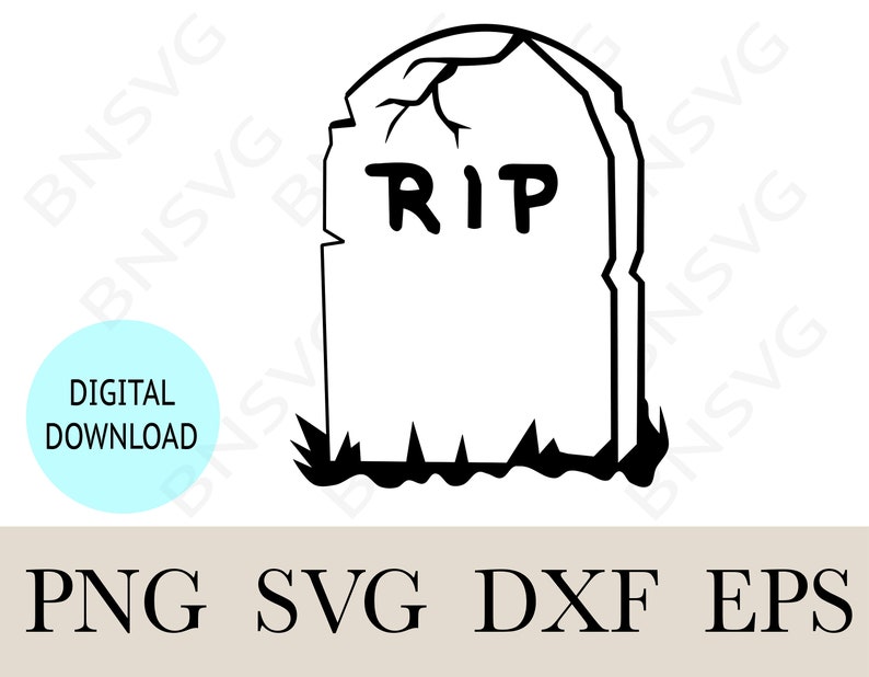 Halloween Rip SVG, Halloween RIP Image, EPS, Cut Files, Layered ...