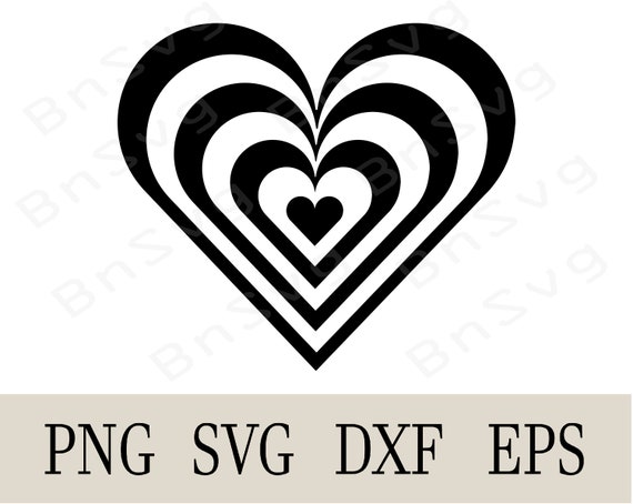 Vector Image of Decorative Heart Zebra Heart Vector - Etsy