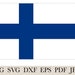 Finland Flag SVG, Finland Country National Banner Flag ,cutting File ...