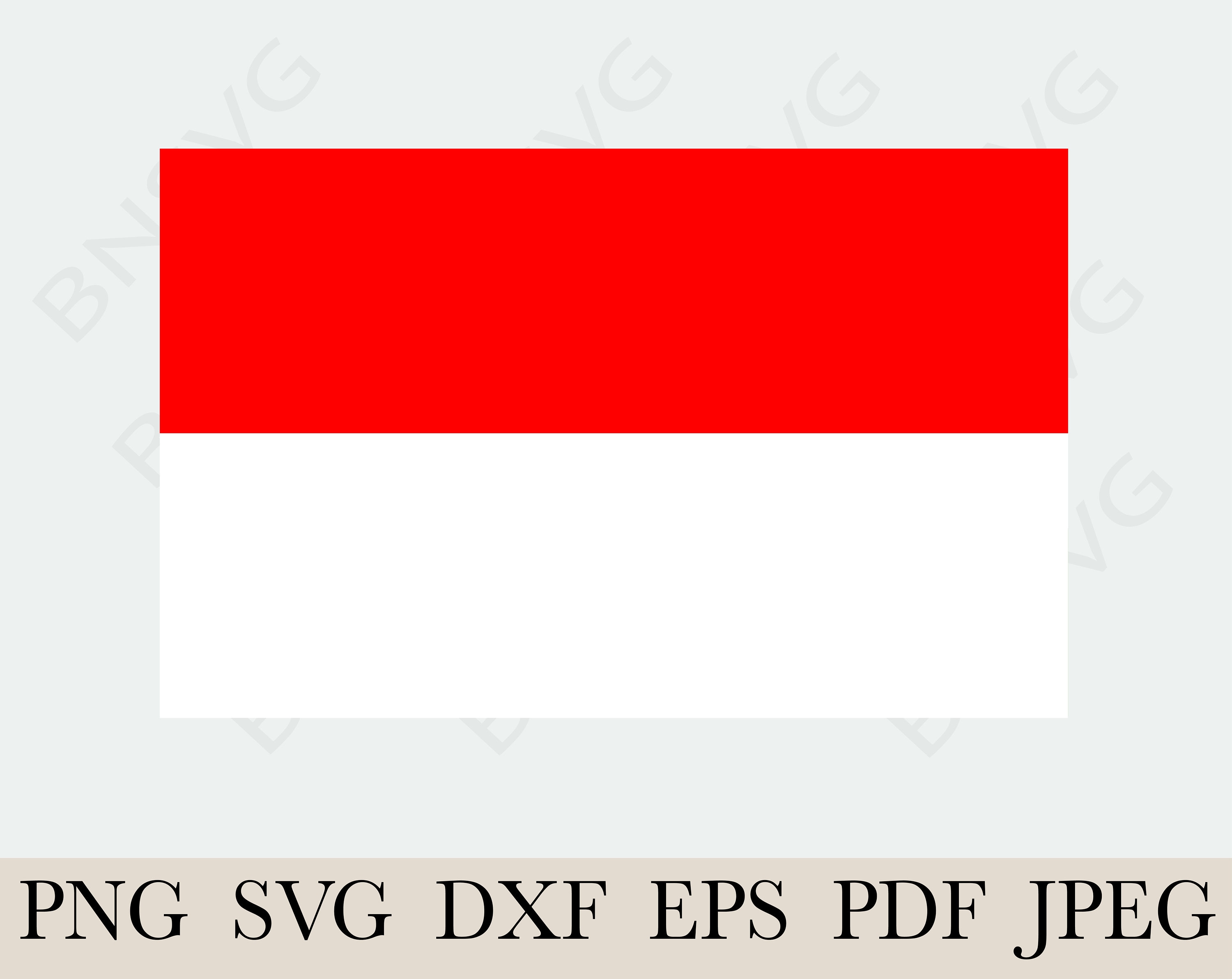 Republic of Indonesia Flag SVG, Indonesia National Banner Flag ,cutting ...