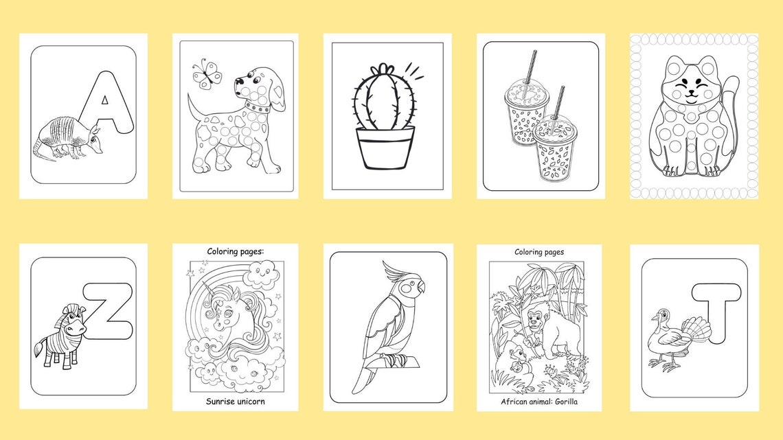 3000 Children Coloring Pages, Painting Pages for Kids, High Quality ...