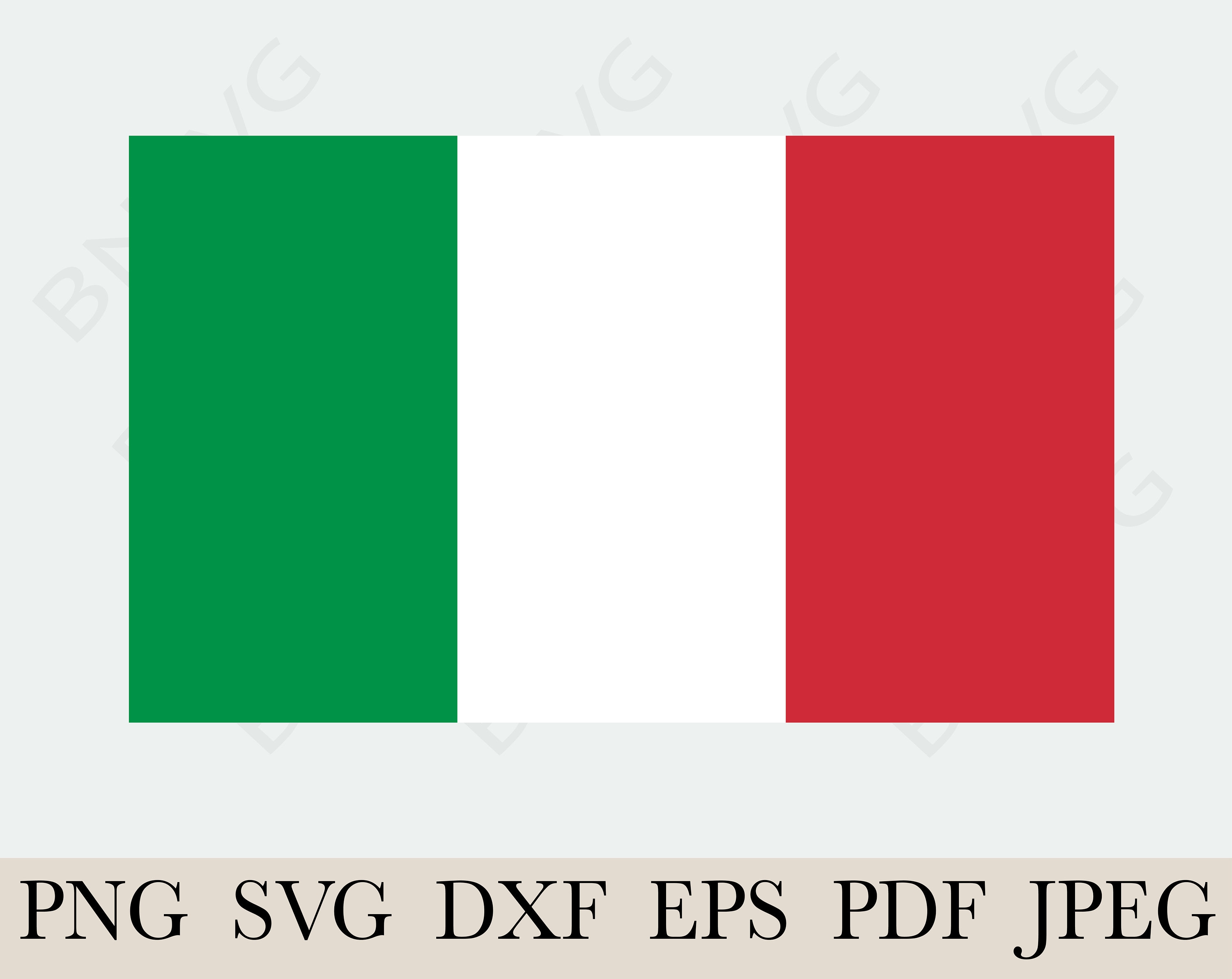 Italy Flag SVG, Italia National Banner Flag ,cutting File EPS, Layered ...