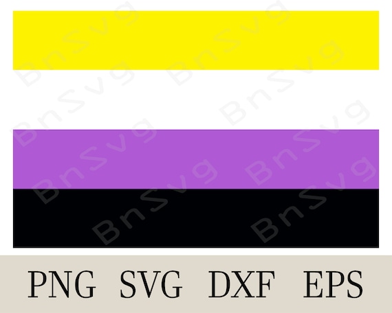 Non-binary Gender Pride Flag Vector Genderqueer Flag - Etsy