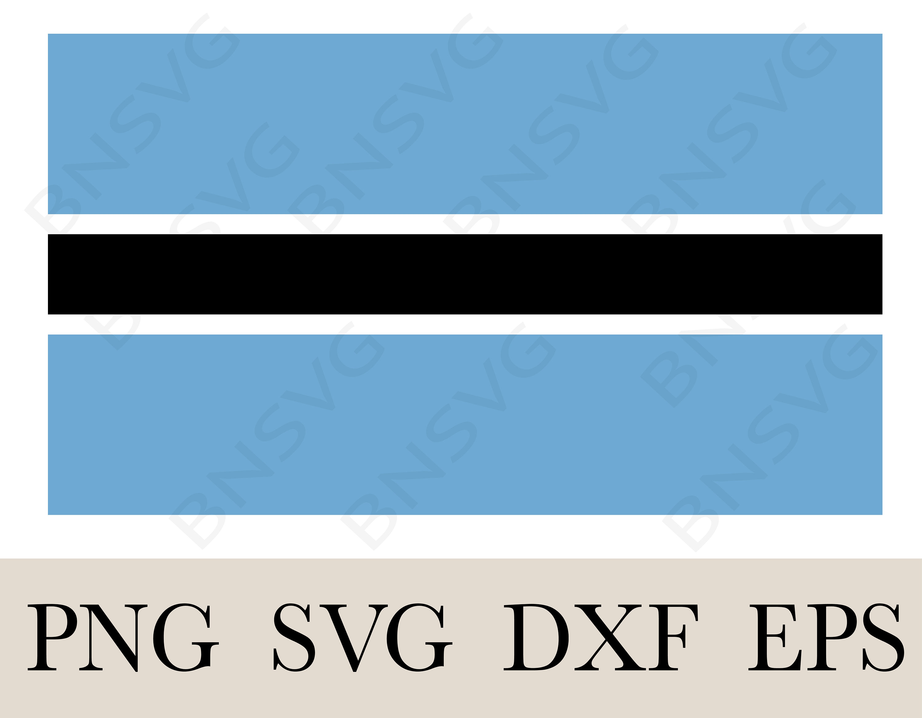 Botswana Flag SVG, Botswana Country National Banner Flag, Layered ...