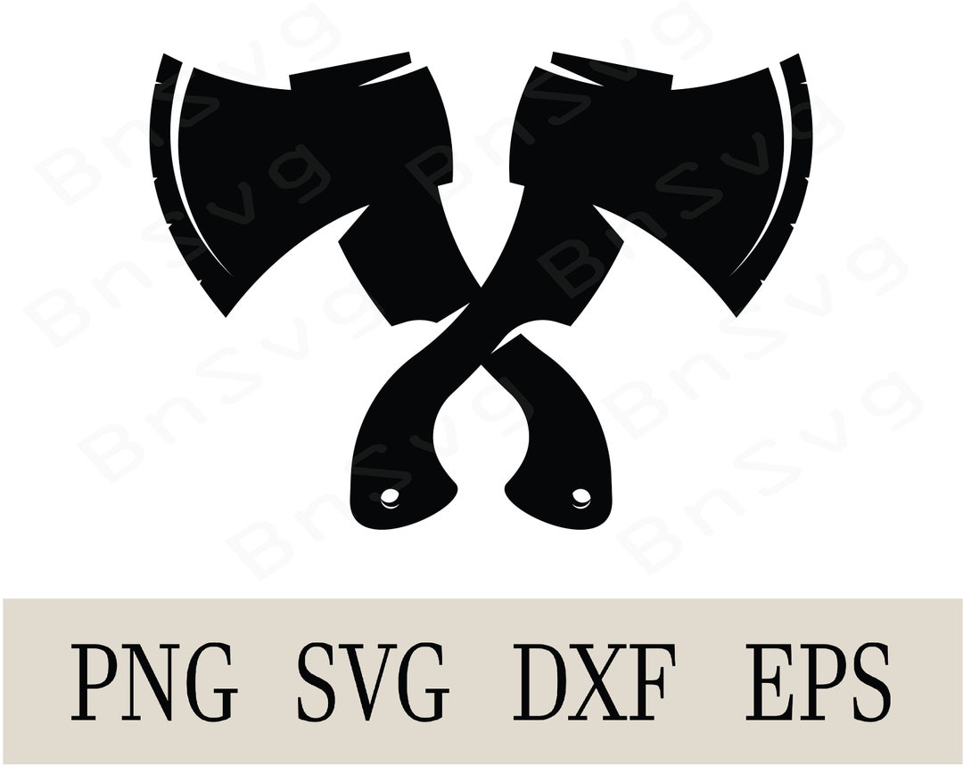 Two Hatchets PNG, Hatchest EPS, Cut Files, Layered, Minimalist ...