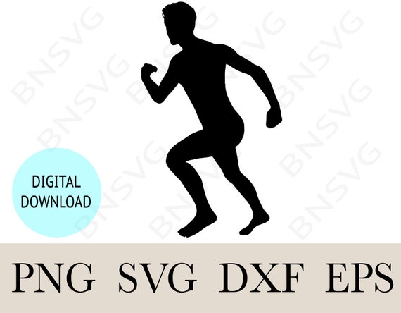 Running Man Silhouette SVG Running Man Vector PNG Epscut - Etsy