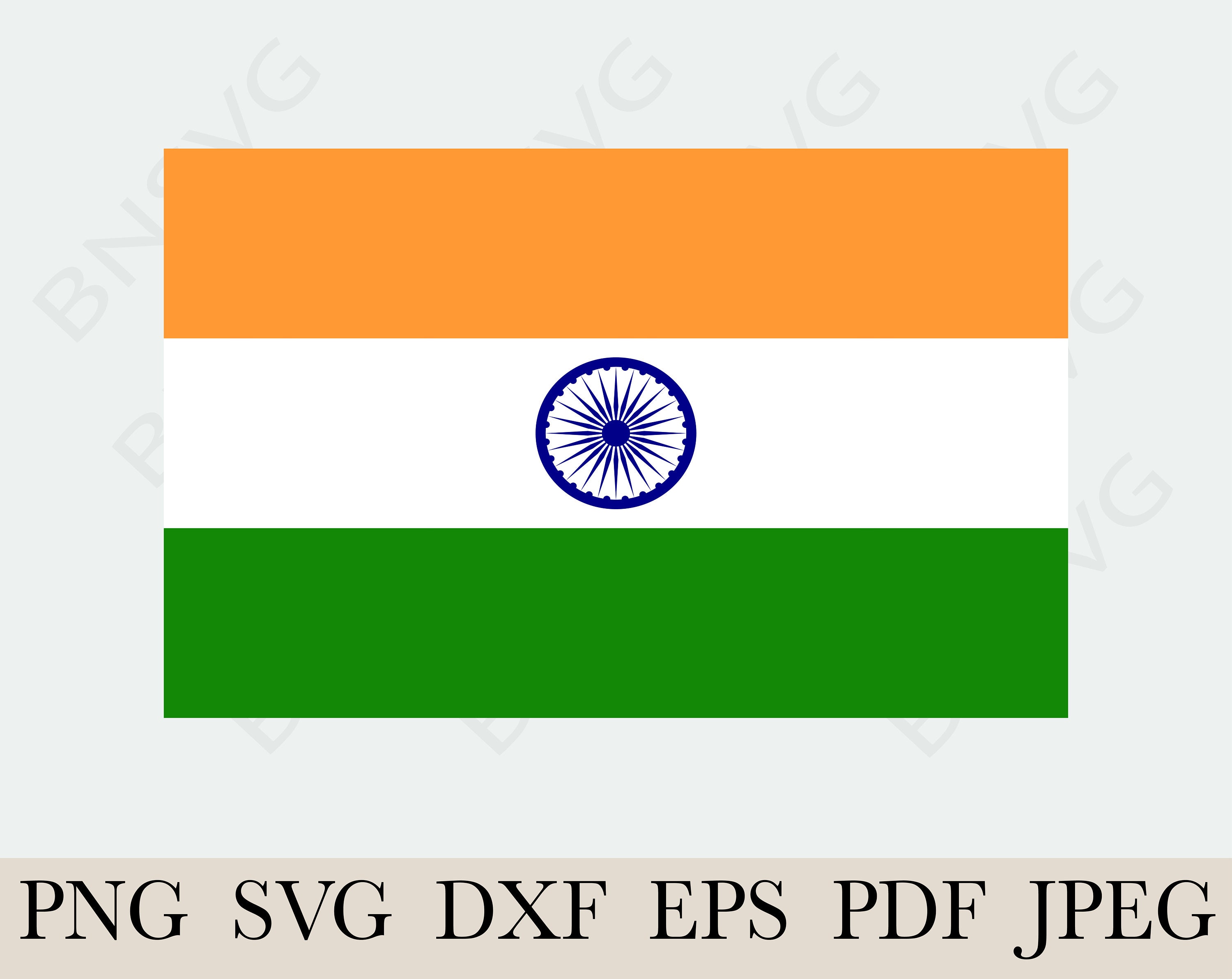 India Flag SVG, India National Banner Flag ,cutting File EPS, Layered ...