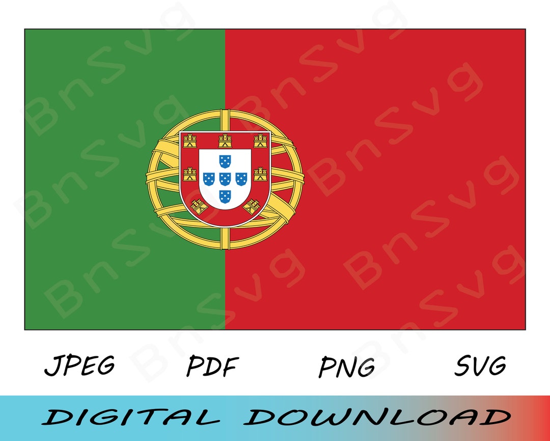 Portugal Flag PNG, Portuguese Republic Flag Cutting File EPS ...