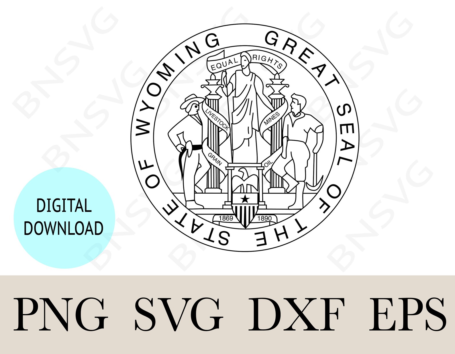 Wyoming Flag Symbol Svg Png Dxf Eps Pdf Transparent Vector Graphic ...