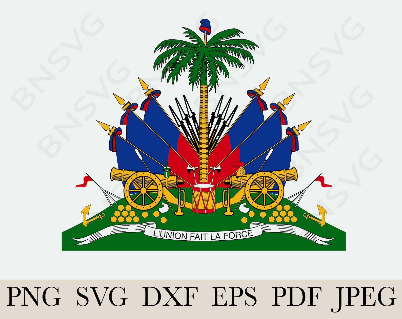 Republic of Haiti Flag SVG, Coat of Arms of Haiti National Banner Flag ...