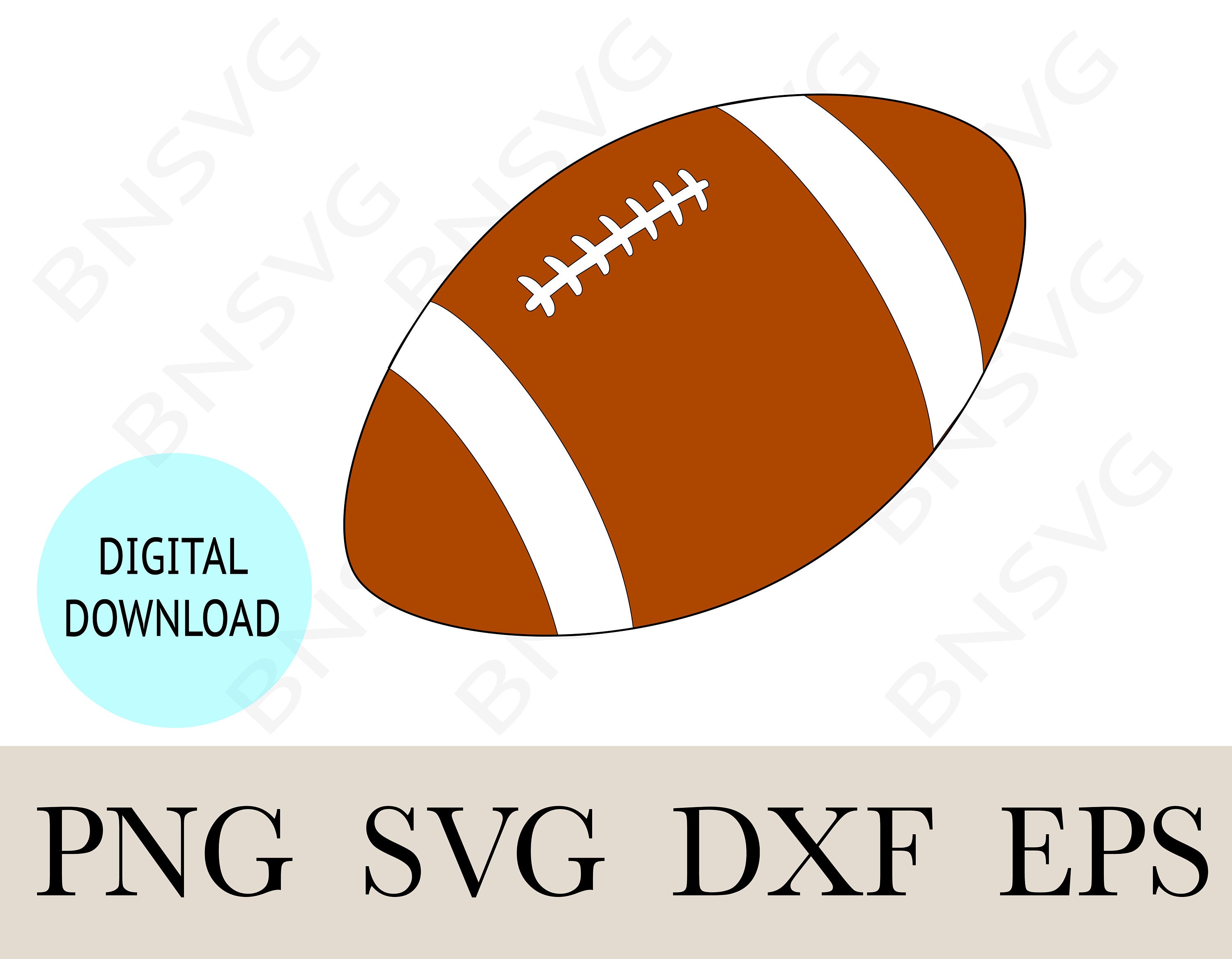 Football Instant Download SVG, Football Cutting File EPS, Cut Files ...