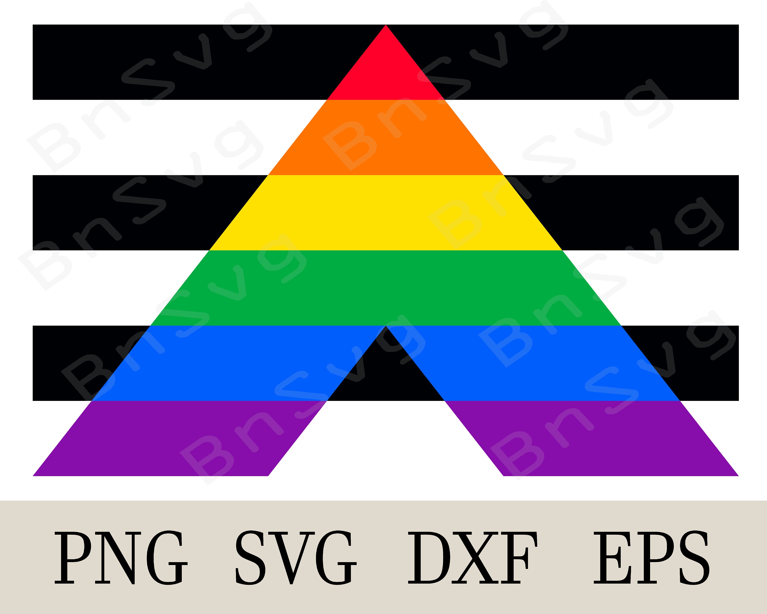 Straight Ally Flag Pride Vector, Straight Ally Flag Minimalist, Cut ...