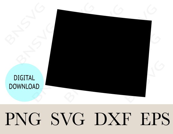 Wyoming Outline State SVG Wyoming Usa Vector Borderline PNG - Etsy