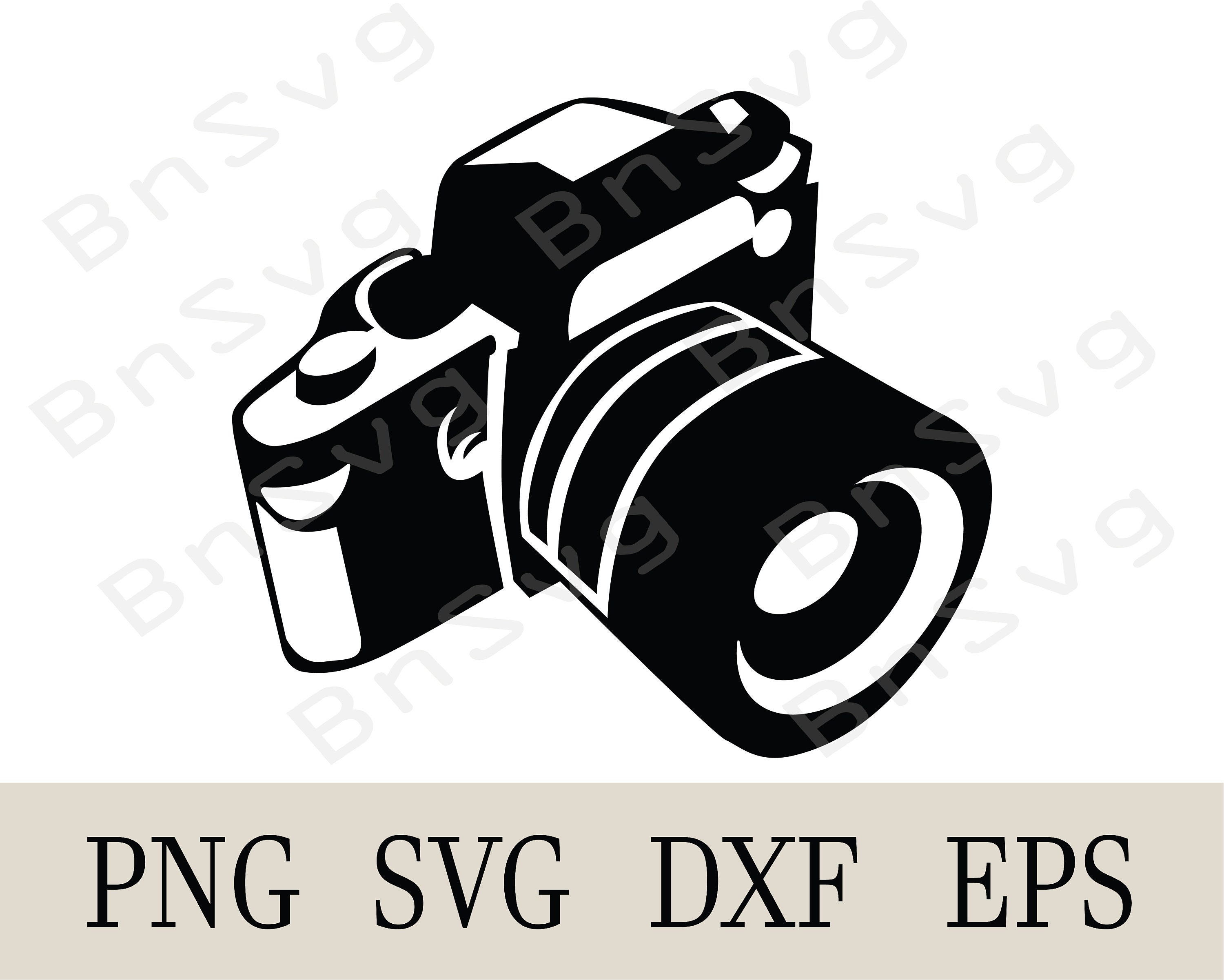 Photo Camera PNG, Camera EPS, Cut Files, Layered, Cricut, Silhouette ...