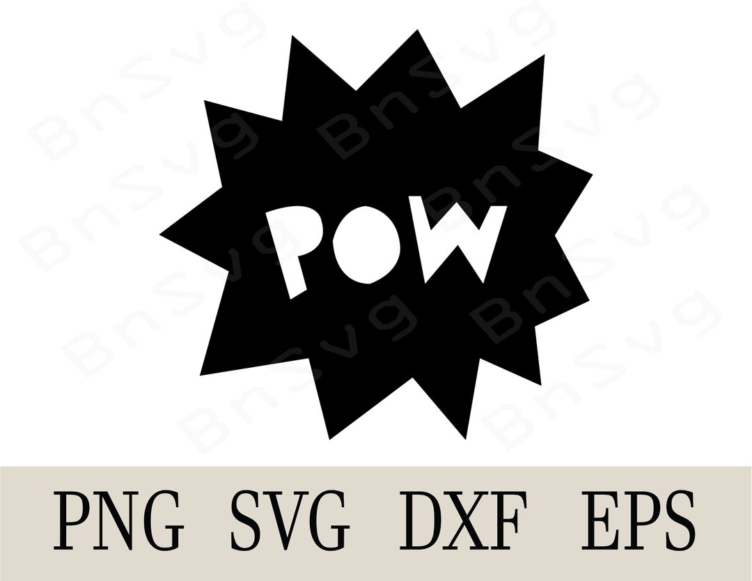 Pow Effect , Minimalist Effect, Effect PNG, Cutting File EPS, Cut Files ...