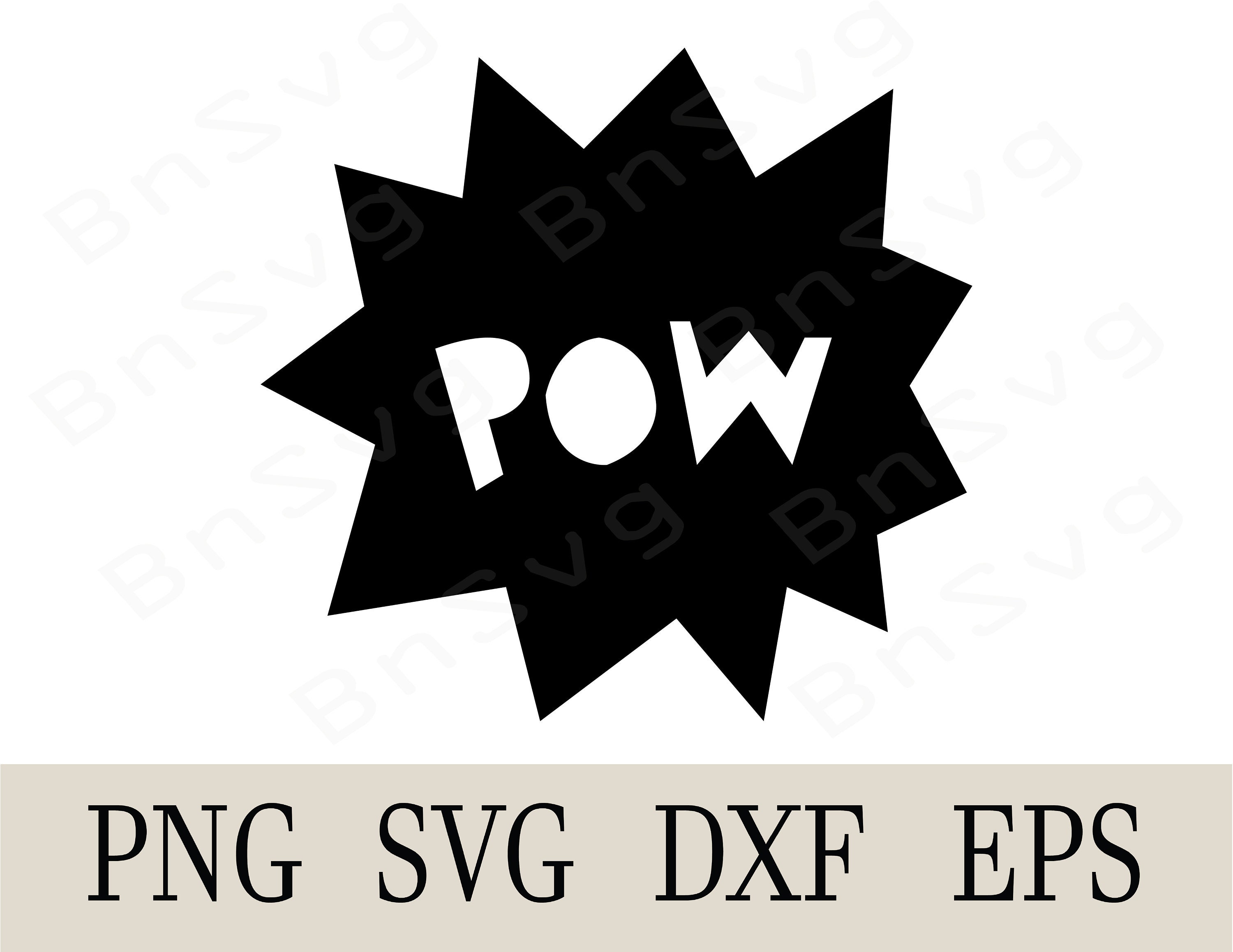 Pow Effect , Minimalist Effect, Effect PNG, Cutting File EPS, Cut Files ...