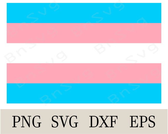 Transgender Pride Flag Vector Trans Flag Minimalist Cut - Etsy