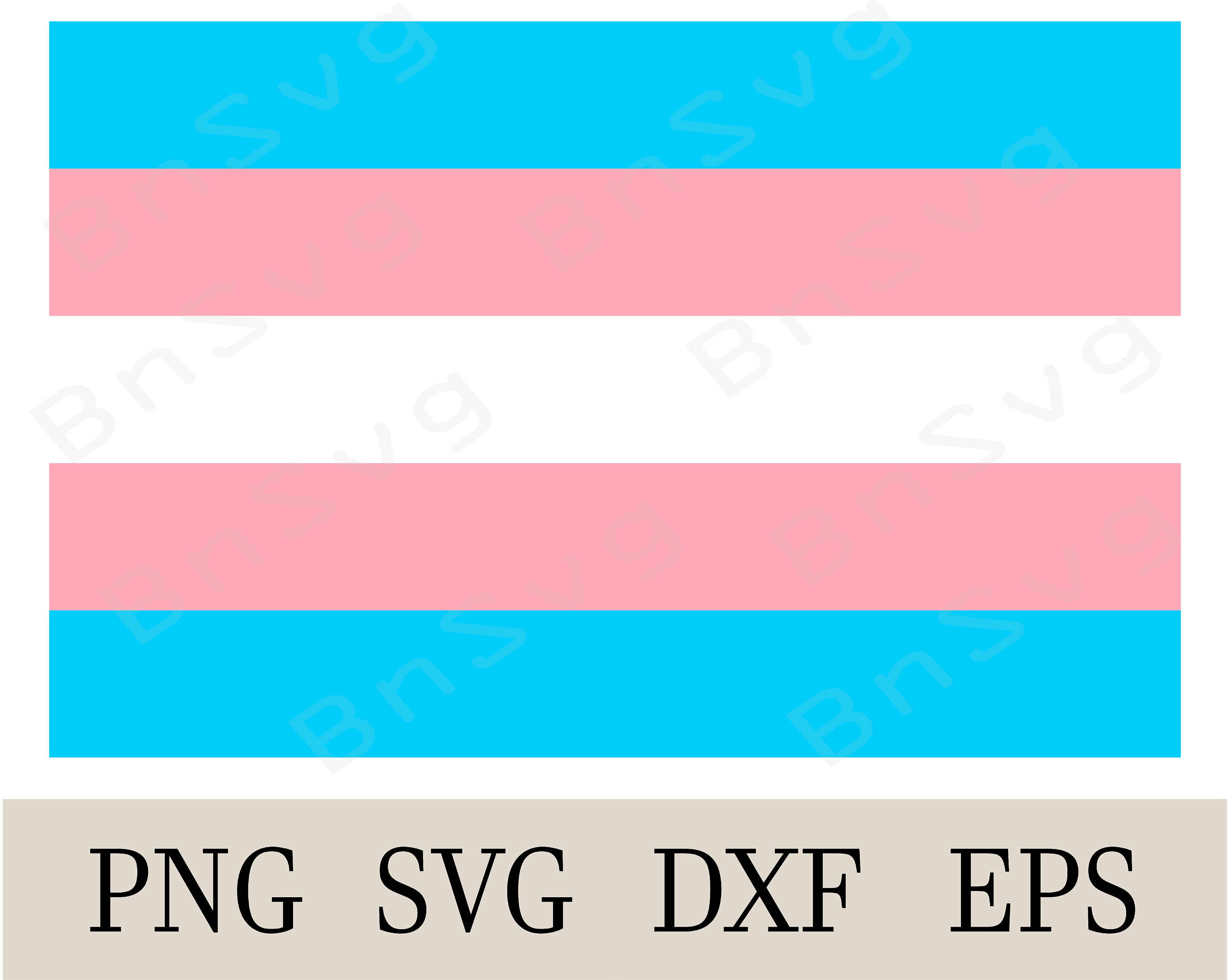 Transgender Pride Flag Vector, Trans Flag Minimalist, Cut Files ...