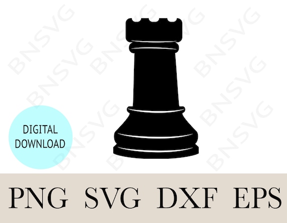 The Rook Chess Silhouette Icon Vector the Rook PNG Colorful - Etsy